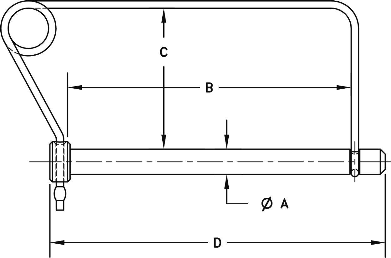 Snap Lock Pin Carbon